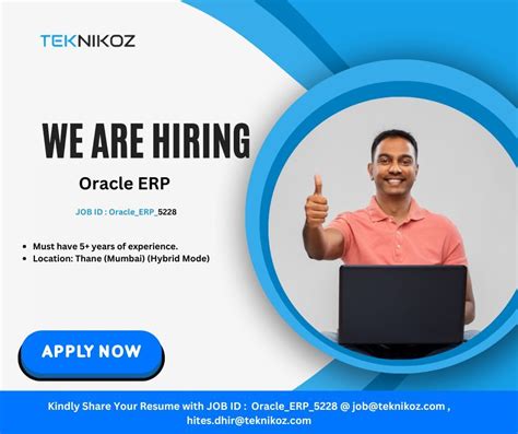 Hiring Oracleerp Oraclejobs Erpjobs Oracleerpconsultant Teknikoz