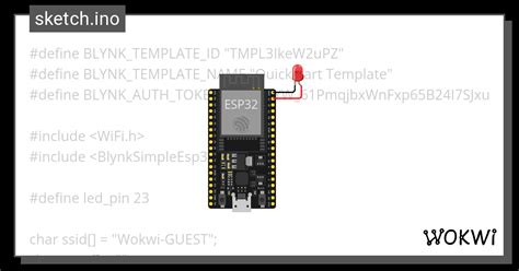 Blynk Control Led Copy Wokwi Esp32 Stm32 Arduino Simulator
