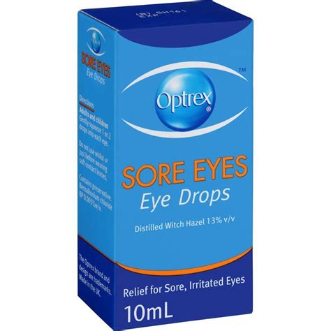 Buy Optrex Sore Eye Drops 10ml Online At Chemist Warehouse®