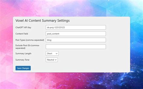 Voxel Ai Content Summary Plugin Voxel Guide