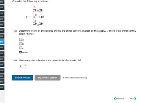 Solved Consider The Following Structure A Determine If Chegg