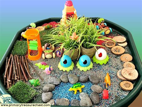 Dinosaur Dinosaur Eggs Caveman Themed Small World Multi Sensory
