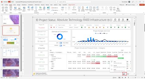 Automated Ppm Reporting In Powerpoint With Power Bi Add In Sensei