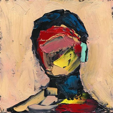 No Face Man Abstract Faceless Portrait Olga Kovalenko Oil On