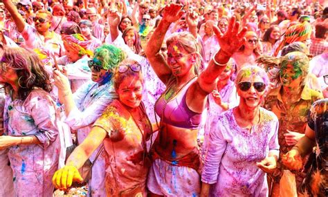 Foreign Tourists Celebrate Holi In Jaipur