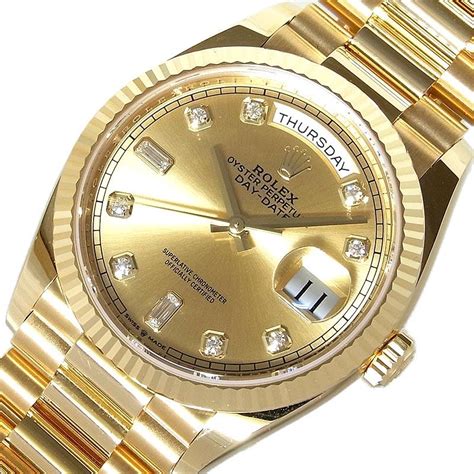 新製品情報も満載 ベストライフ ショップrolex ロレックス Day‐date デイデイト用 10pダイヤ シャンパン文字盤 針付き メンズ