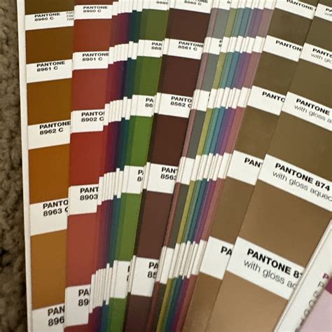 Pantone Metallics Coated Color Guide Book Ebay