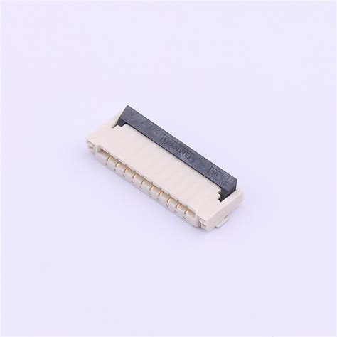 Fpc连接器10间距 10pin前插后翻h20贴片kh Fpc10 H20smt 10p Qchf Hdmitype Csma