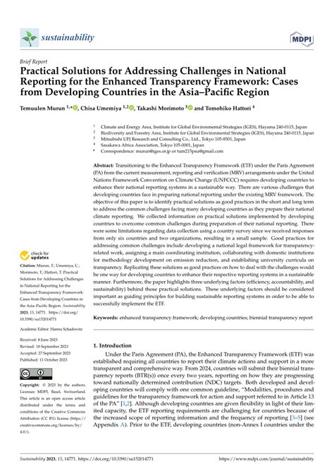 Pdf Practical Solutions For Addressing Challenges In National Reporting For The Enhanced