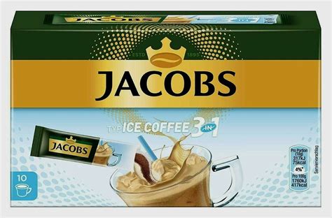 2 Pack Jacobs Instant Coffee Sticks Typ Ice Coffee 3 In 1 From Germany