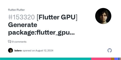 Flutter Gpu Generate Packagefluttergpu Docs On Apiflutterdev · Issue 153320 · Flutter