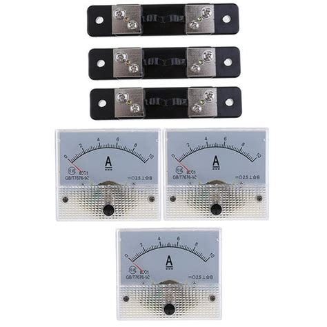 Medidor De Panel Analógico Amperímetro Y Resistencia De Derivación De
