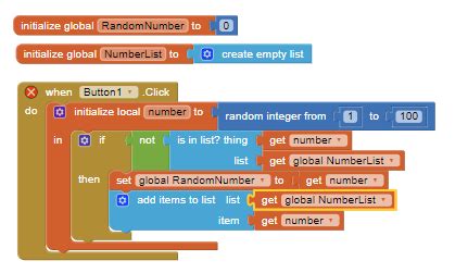 Random Number Without Repeat Mit App Inventor Help Mit App Inventor Community