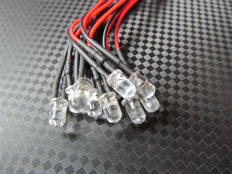 Boesch Built Qty 10 Led Lights 3mm Pre Wired 12 Volt Leds 12v Blue Uk Car And Motorbike