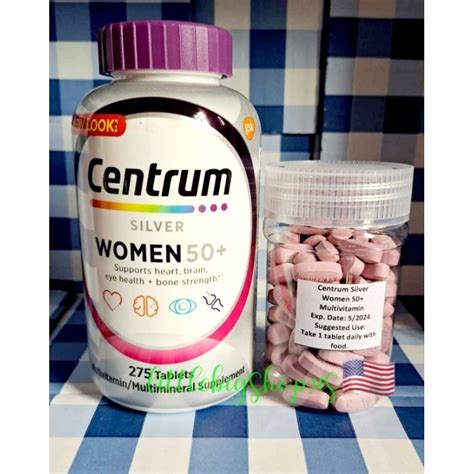 Centrum Silver Women 50 Multivitamin Multimineral Supplementusa