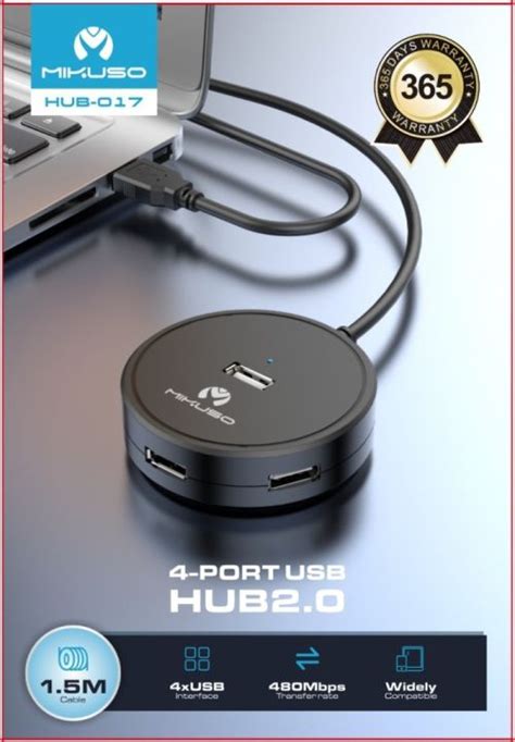 Mikuso HUB 017 USB HUB 4 Port USB HUB 2 0 Lazada Indonesia