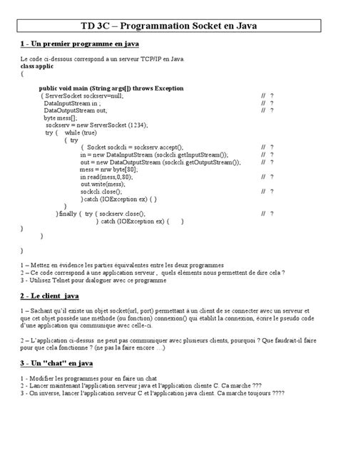 td3c sockets java pdf
