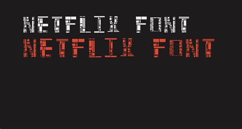 Netflix Font Free Font What Font Is