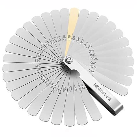 Mesee 0 04 0 88mm Stainless Steel Feeler Gauge 32 Blades Stainless