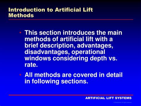 Ppt Introduction To Artificial Lift Methods Powerpoint Presentation