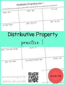 Distributive Property Practice