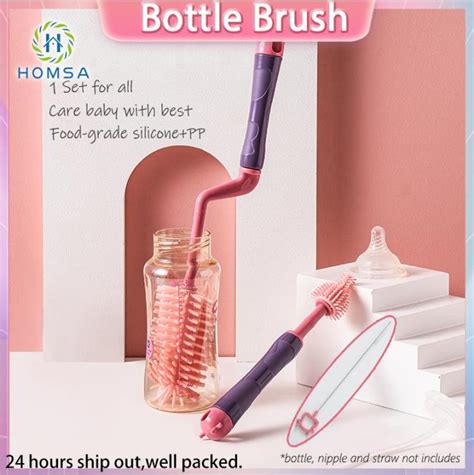 4 In 1 Silicone Bottle Brushes Set Thermos Flask Cleaner Tumbler