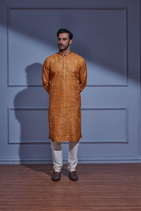 Sunshade Mustard Kurta Set