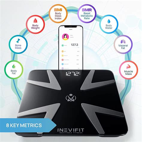Inevifit Smart Body Fat Scale Bluetooth Digital Bathroom Analyzer For
