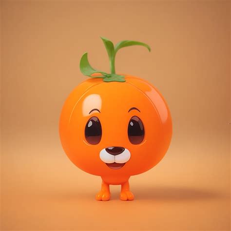 Premium AI Image Orange Character Generated By AI