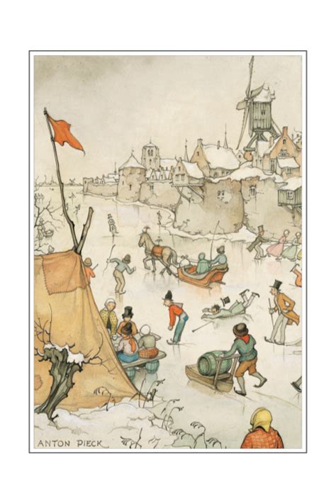 Anton Pieck Kerstkaart Bakkerij