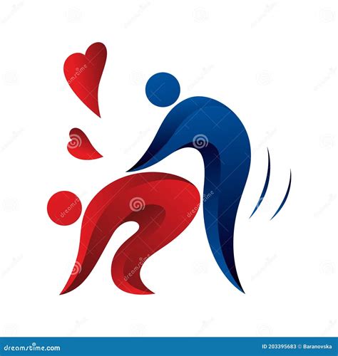 Kama Sutra 3d Symbols With Red Hearts On White Background Doggy Sex