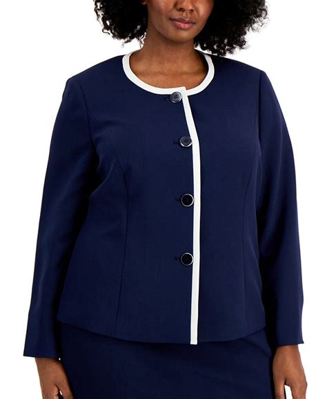 Le Suit Plus Size Flared Hem Skirt Suit And Reviews Wear To Work Plus