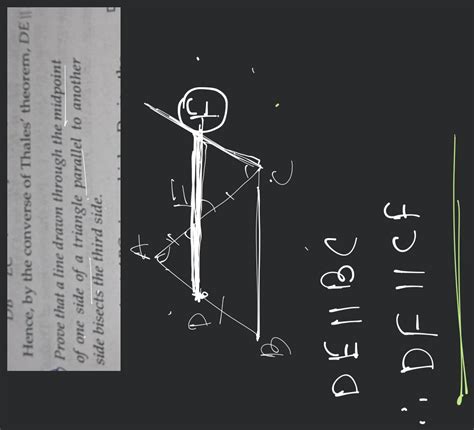 Hence By The Converse Of Thales Theorem De∥prove That A Line Drawn Th