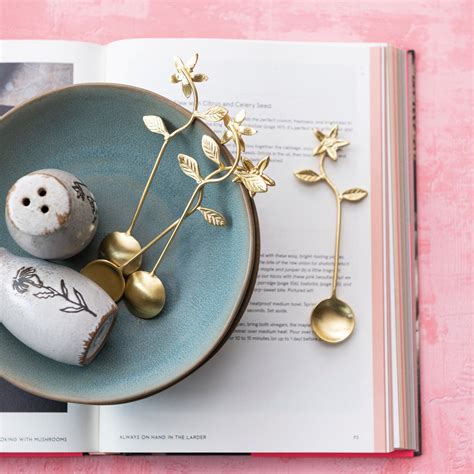 Mini Brass Stir Spoons Lamb And Co