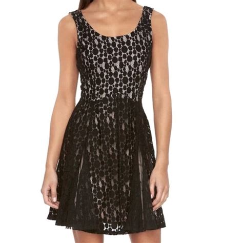 Disney Minnie Mouse Rocks The Dots Black Lace Dress S Gem