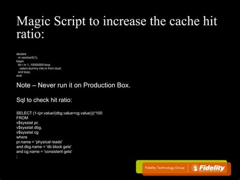 Oracle Performance Tuning Dev12 Part2ppt