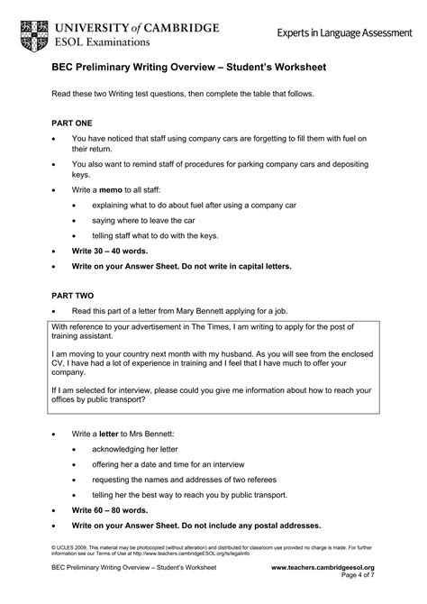 Bec P Writingoverview Pdf