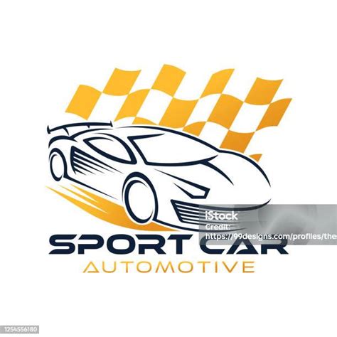 자동 자동차 로고 아이콘 벡터 일러스트레이션 템플릿입니다 모던 스포츠 카 벡터 로고 아이콘 실루엣 디자인 자동차 수리 딜러 차고 및 서비스에 대한 자동차 로고 벡터 그림