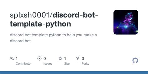 Github Splxsh0001discord Bot Template Python Discord Bot Template
