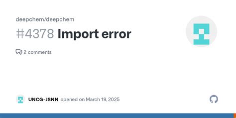 Import Error · Issue 4378 · Deepchemdeepchem · Github