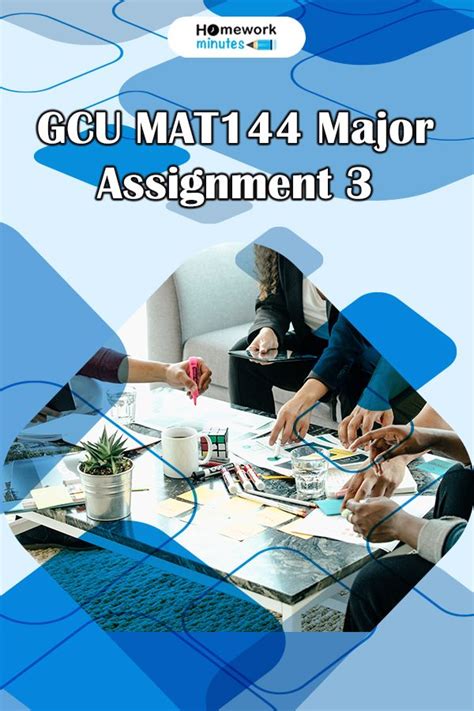 Gcu Mat144 Major Assignment 3