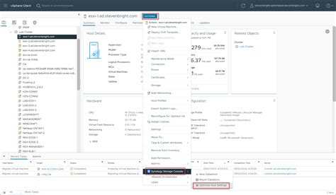 Getting Started With The Synology Storage Console For Vmware