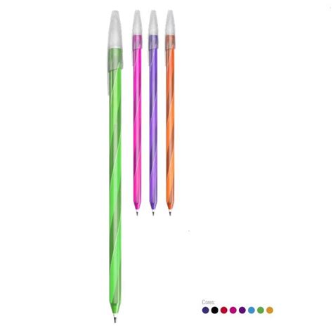 Caneta Esferográfica Spiro Glow 07mm Cores Sortidas Cis Shopee Brasil