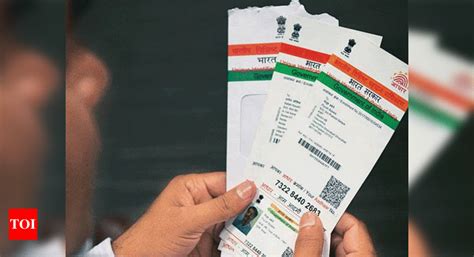 Duplicate Aadhar Card How To Get Duplicate Aadhaar Copy Times Of India