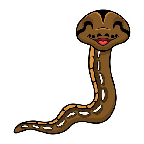 Cute Tiger Reticulatus Python Cartoon 23935916 Vector Art At Vecteezy