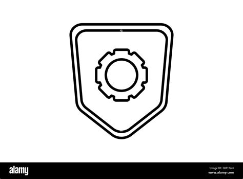Setup Secure Icon Icon Related To Setup And Action Line Icon Style