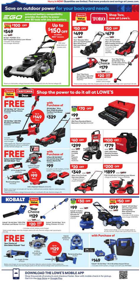 Lowes Weekly Ad May 16 May 29 2024 Memorial Day Promotion Included
