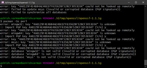 Openssl Build Failure On Mingw Issue Microsoft Vcpkg Github