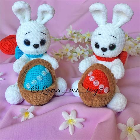 Схема зайчика крючком вязание крючком зайка амигуруми мастер класс по вязанию … Вязаный