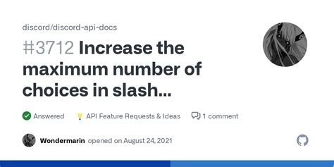 Increase The Maximum Number Of Choices In Slash Commands · Discord